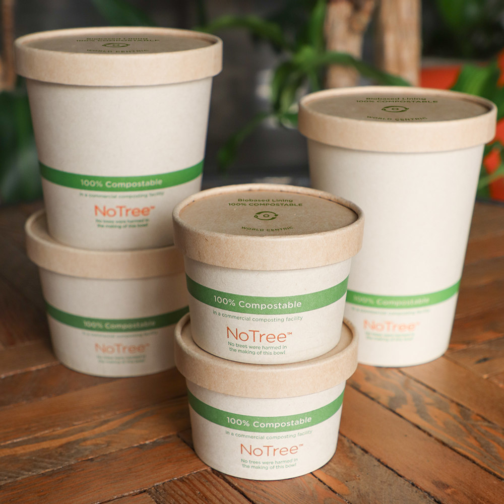 Paper & Bamboo Fiber Bowl Lids – Green Alaska Solutions